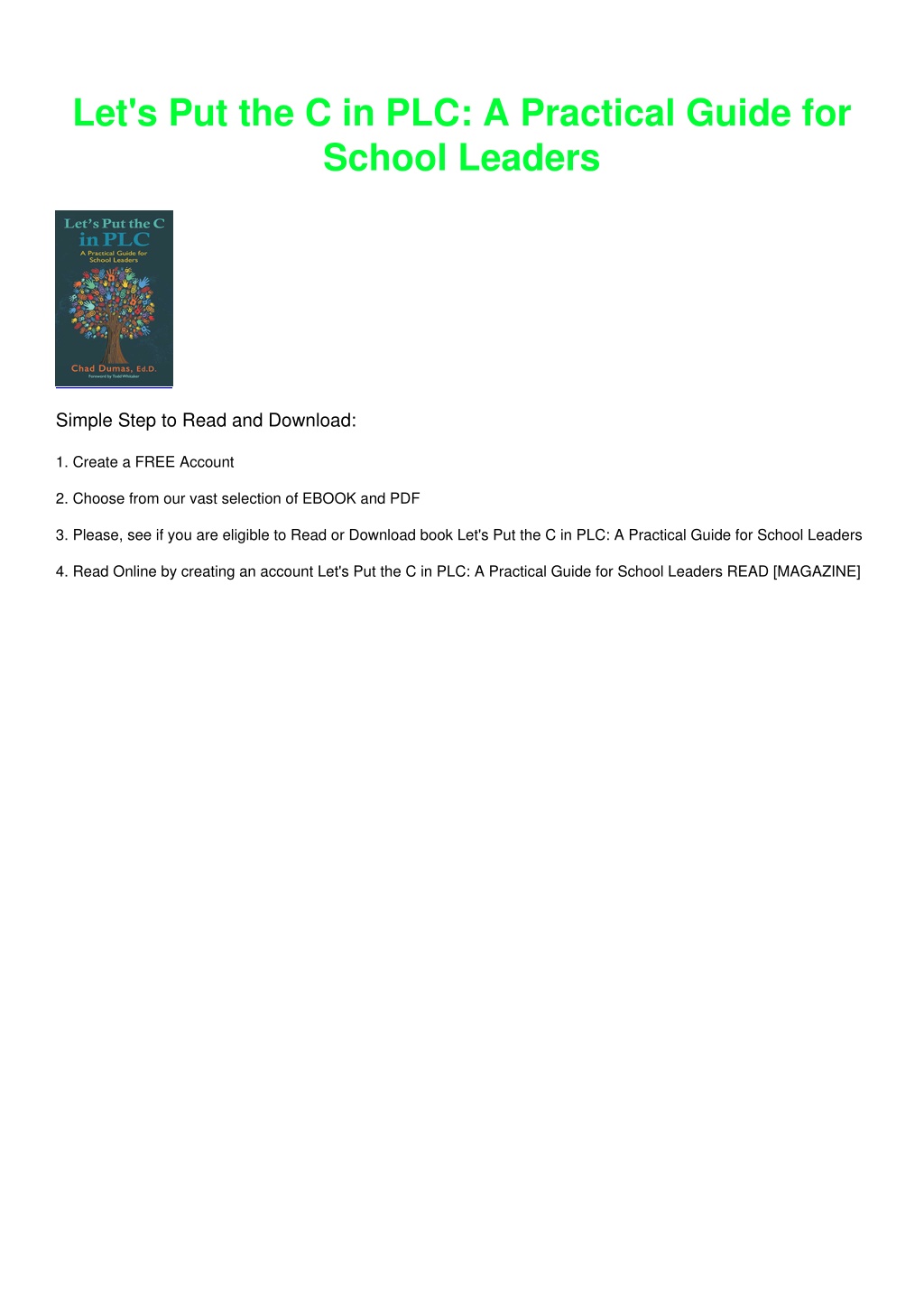 PPT - $PDF$/READ/DOWNLOAD Let's Put the C in PLC: A Practical Guide for ...