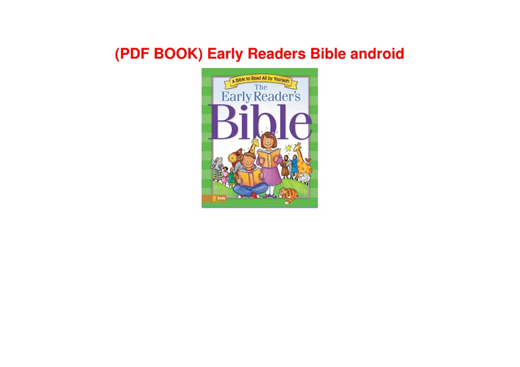 PPT - (PDF BOOK) Early Readers Bible android PowerPoint Presentation ...