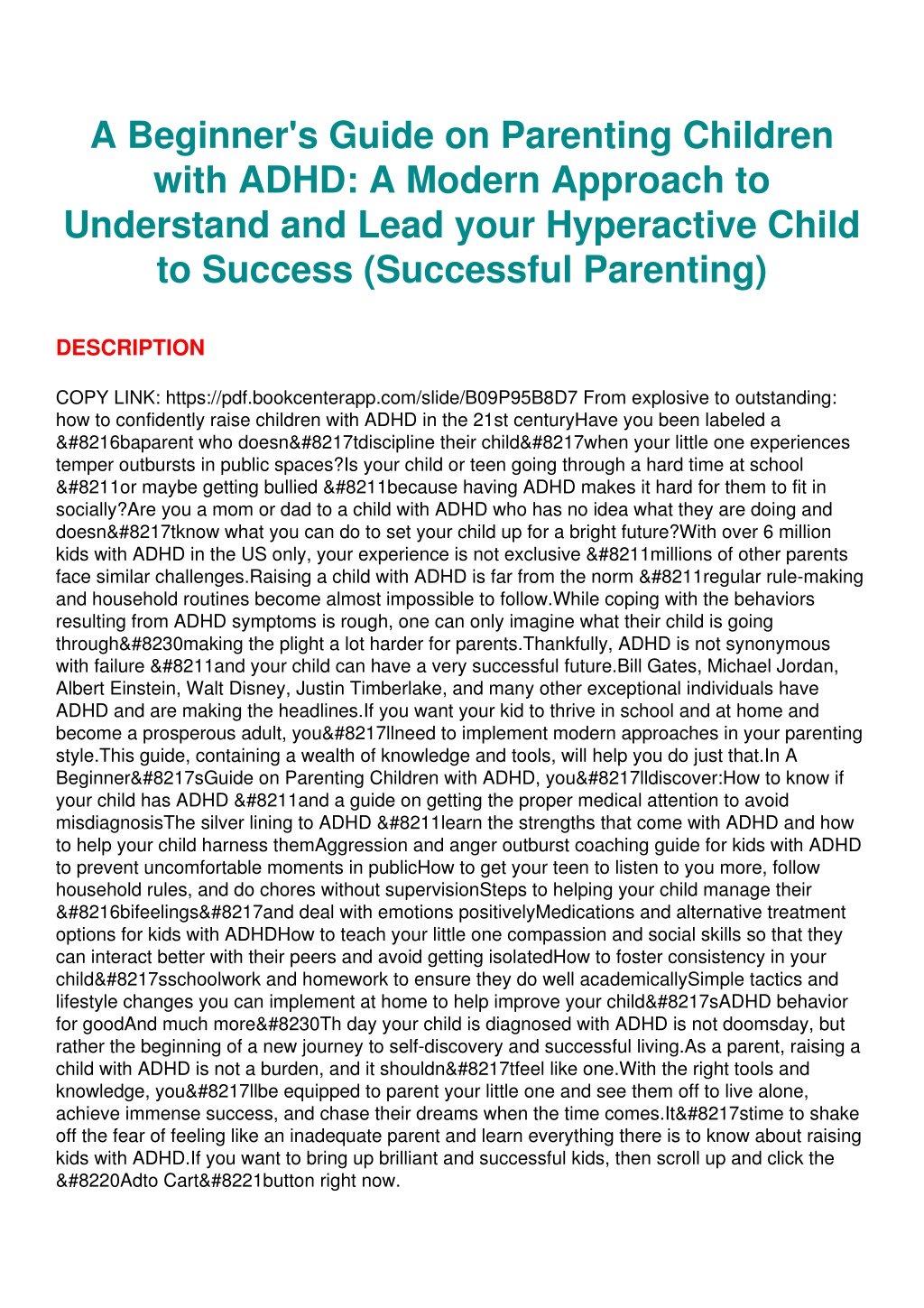 PPT - DOWNLOAD/PDF A Beginner's Guide on Parenting Children with ADHD ...