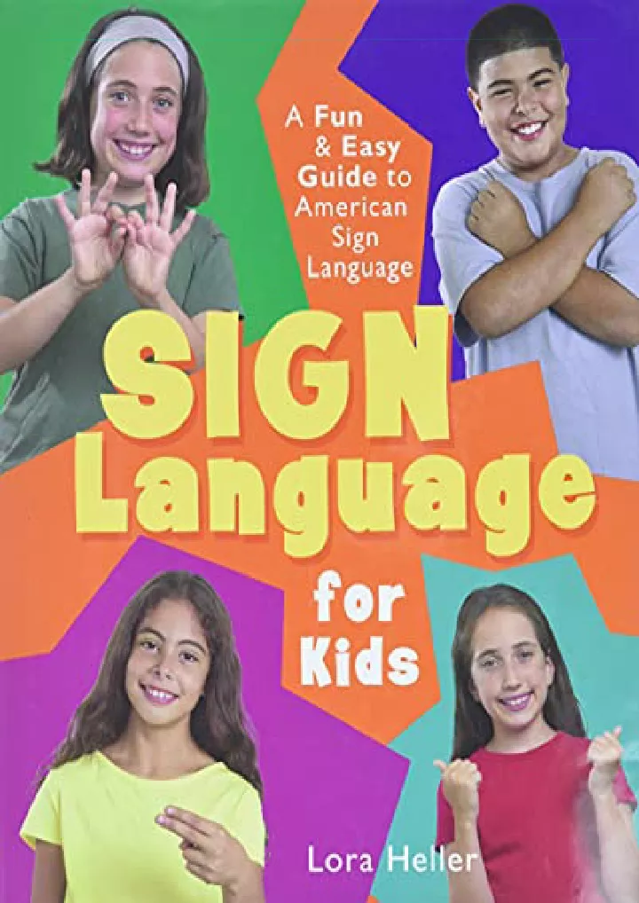 PPT - (PDF/DOWNLOAD) Sign Language for Kids: A Fun & Easy Guide to ...