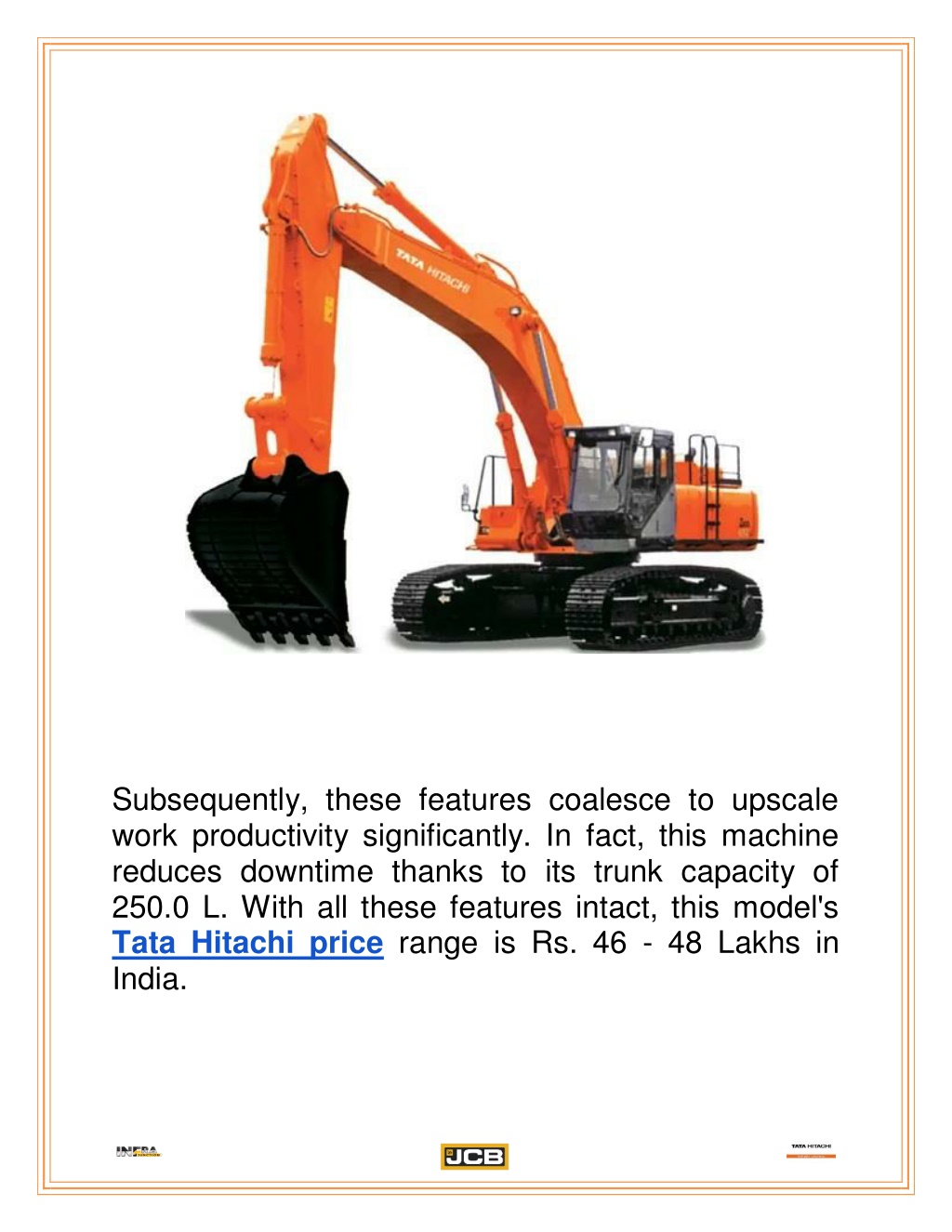 PPT - How Have JCB & Tata Hitachi Transformed the Construction Market ...