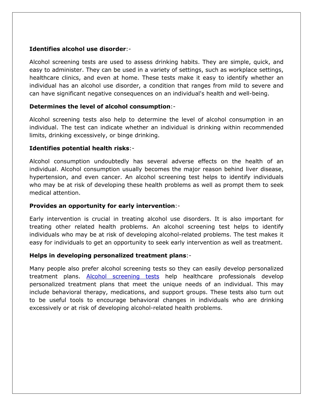 PPT - How Alcohol Screening Test helps to Assess Drinking Habits and ...
