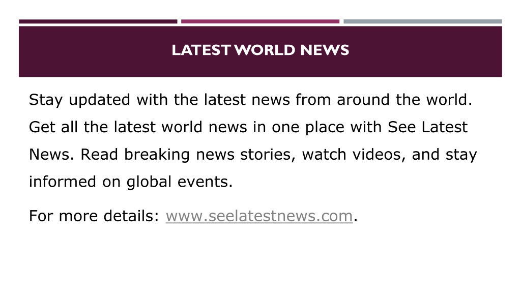 PPT - See Latest News PowerPoint Presentation, free download - ID:12032516