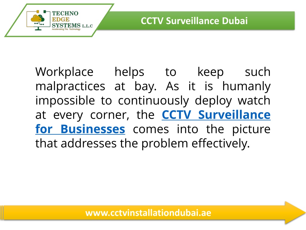 PPT - How Helpful is CCTV Surveillance for Retail Businesses in Dubai ...