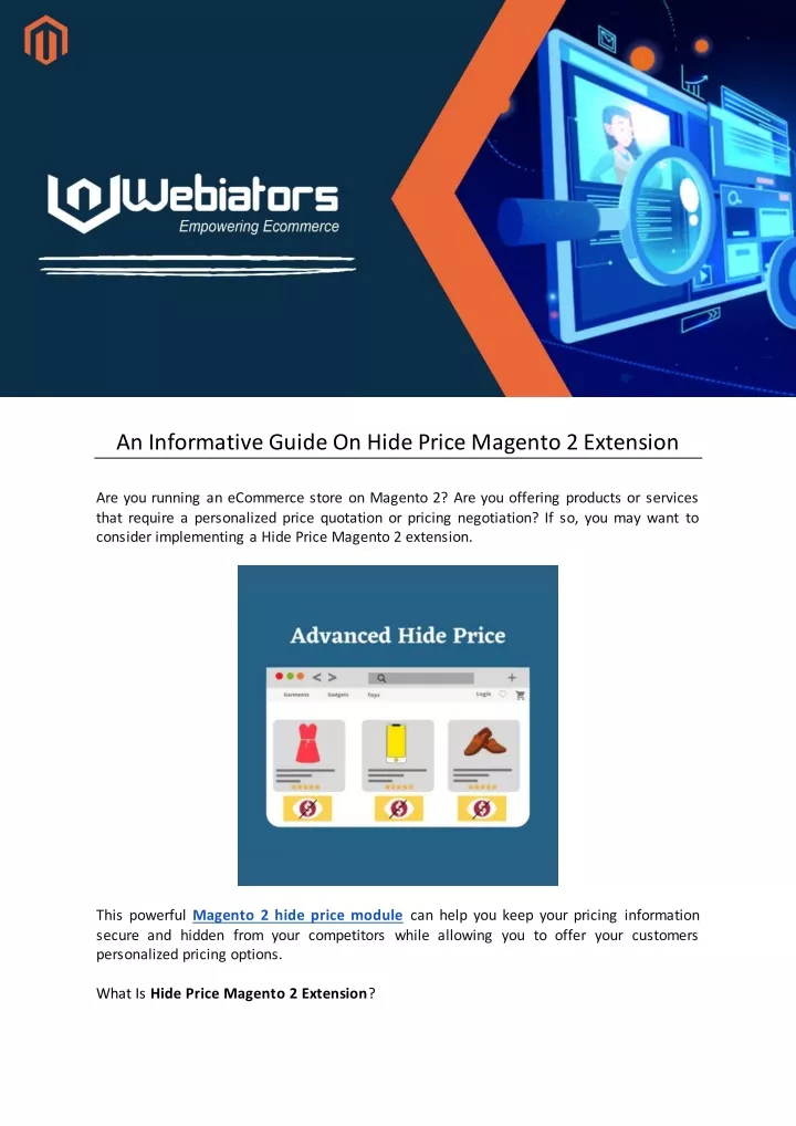 PPT - An Informative Guide On Hide Price Magento 2 Extension PowerPoint Presentation - ID:12034243