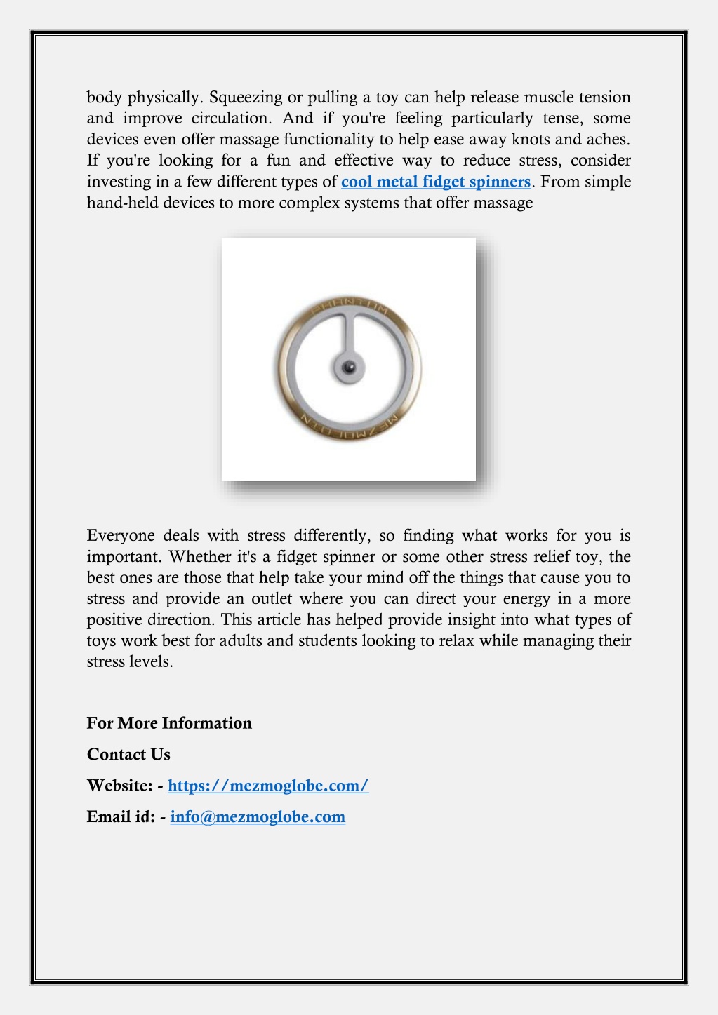 PPT - Why Stress Relief Toys Helpful for Adults and Students ...