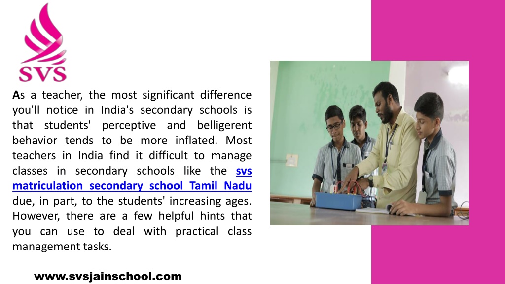 PPT - SVS Matriculation Secondary School Tamil Nadu PowerPoint ...
