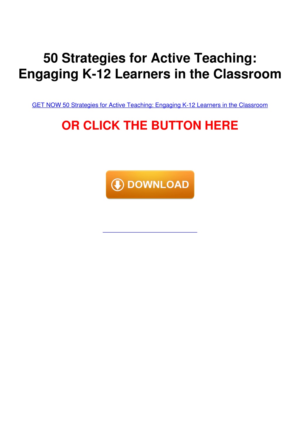 PPT - _PDF_ 50 Strategies for Active Teaching: Engaging K-12 Learners ...