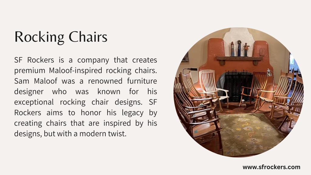 PPT - Handcrafted Wooden Rocking chairs by R.B.Wing | SF Rockers ...
