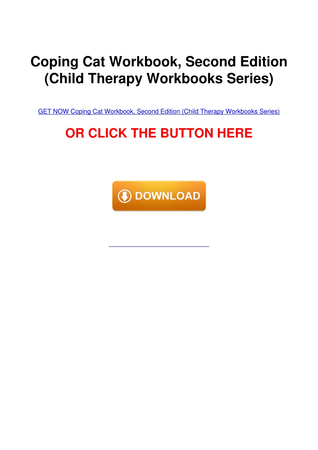 PPT - DOWNLOAD/PDF Coping Cat Workbook, Second Edition (Child Therapy ...