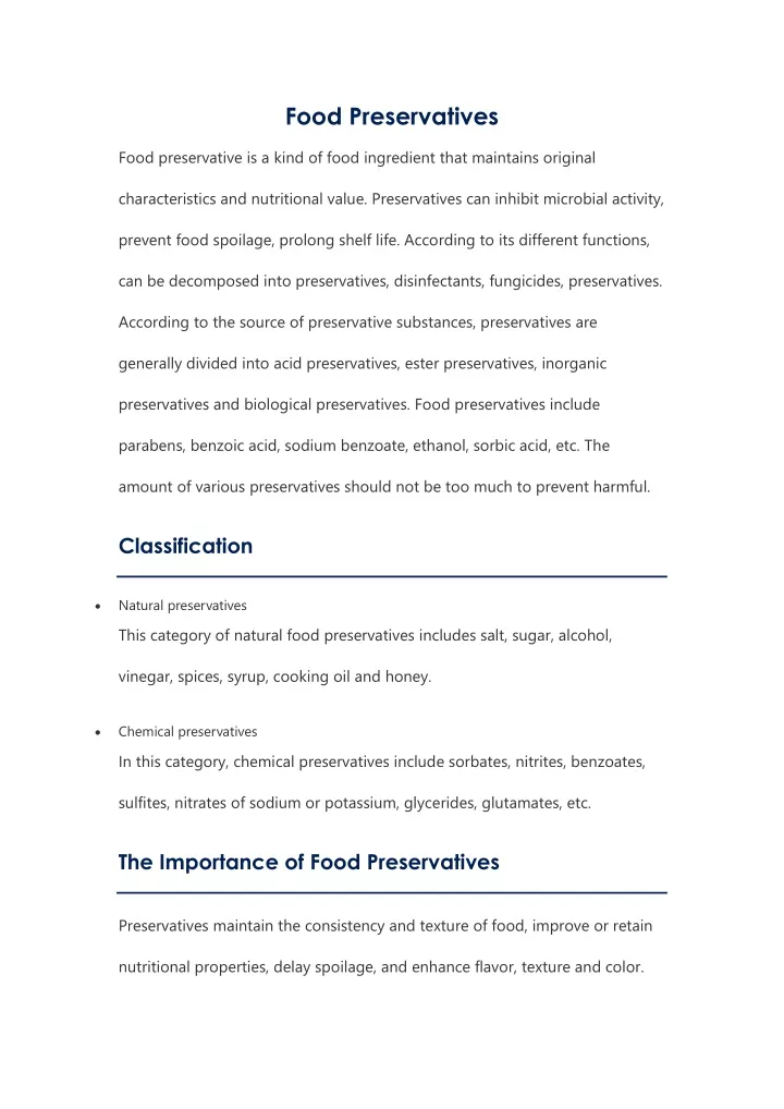 PPT - Food Preservatives PowerPoint Presentation, free download - ID ...