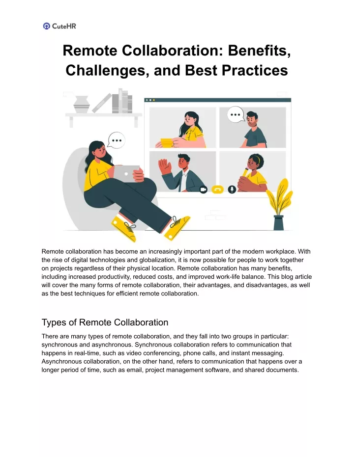 PPT - Remote Collaboration_ Benefits, Challenges, and Best Practices ...