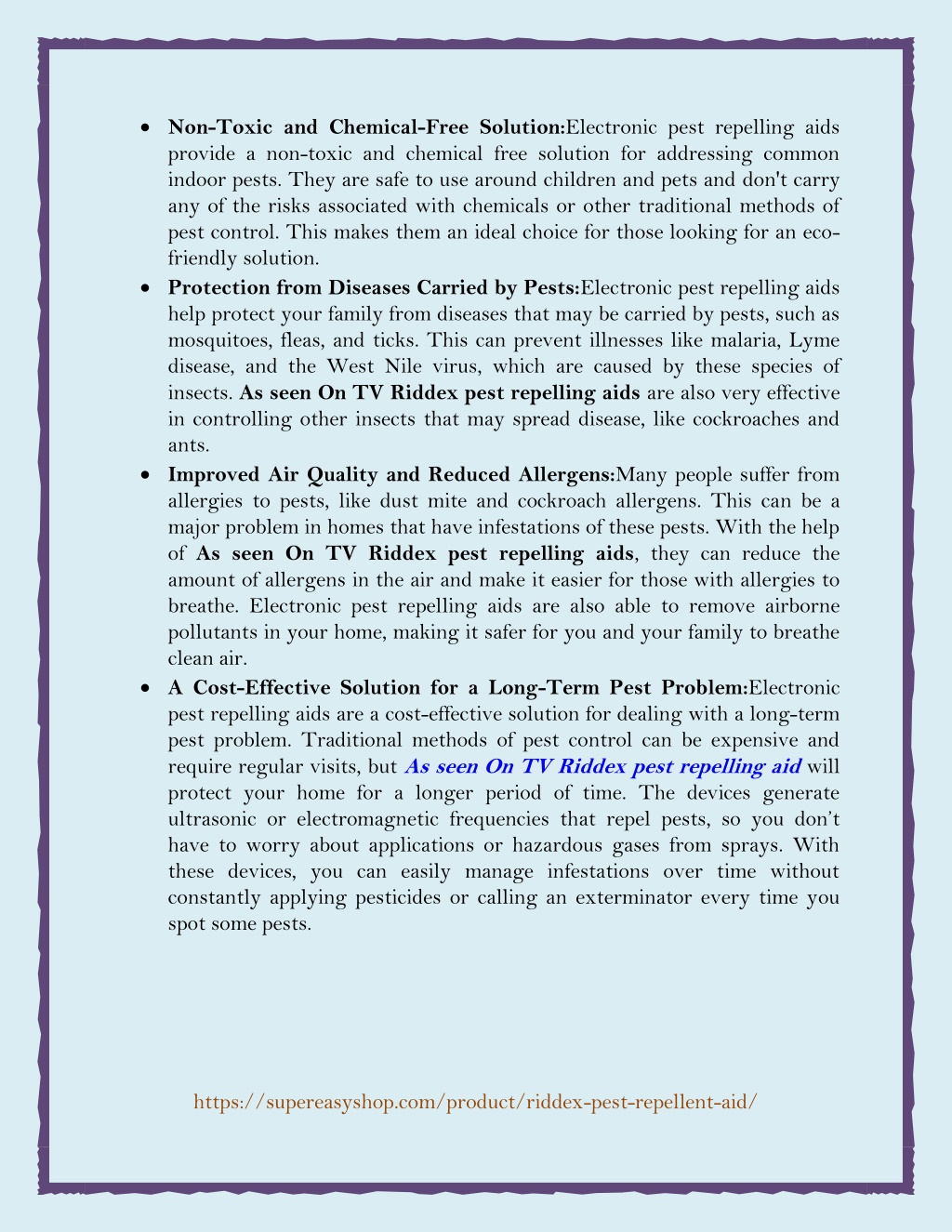 PPT - Why Choose As Seen On TV Riddex Pest Repelling Aid PowerPoint ...
