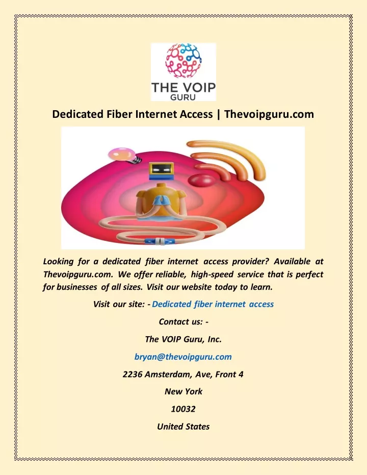PPT - Dedicated Fiber Internet Access Thevoipguru com PowerPoint ... PPT - Dedicated Fiber Internet Access Thevoipguru com PowerPoint ...