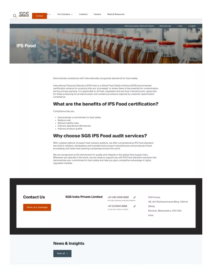 PPT - IFS Food Certification in India PowerPoint Presentation, free ...