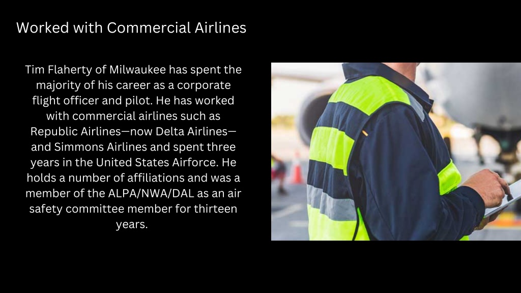PPT - Tim Flaherty Milwaukee - Air Safety Committee Member PowerPoint ...