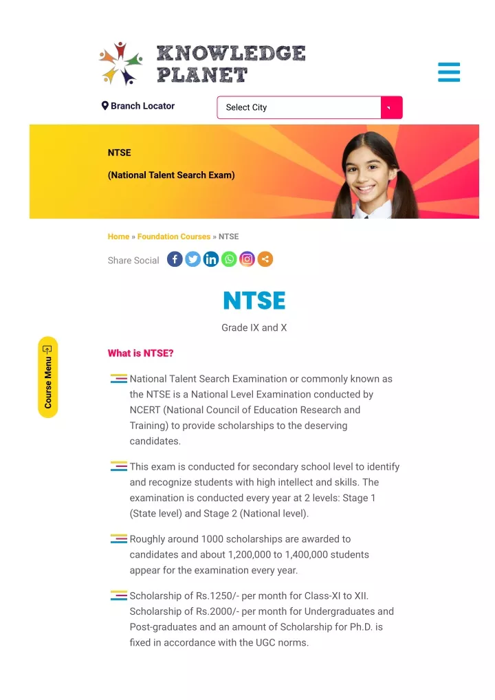 PPT - Know all about NTSE: Eligibility, Exam Pattern and Tips ...