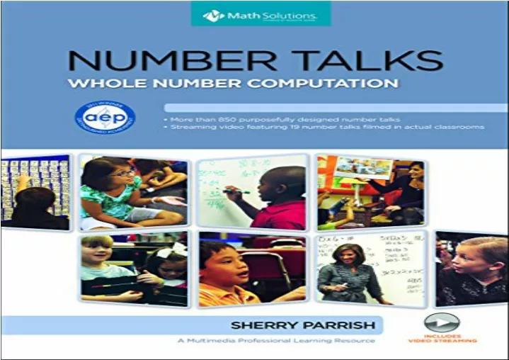 PPT - PDF Number Talks Common Core Edition, Grades K-5: Helping ...