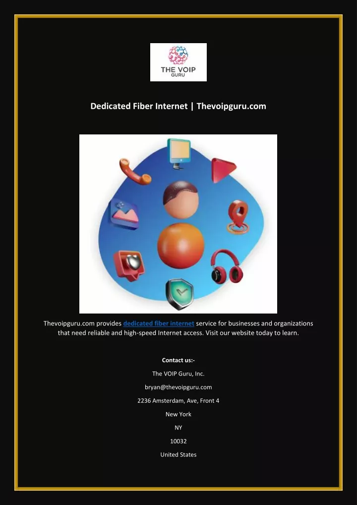 PPT - Dedicated Fiber Internet | Thevoipguru.com PowerPoint ...