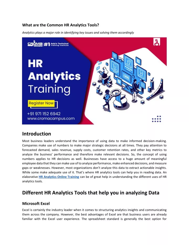 PPT - What are the Common HR Analytics Tools? PowerPoint Presentation ...