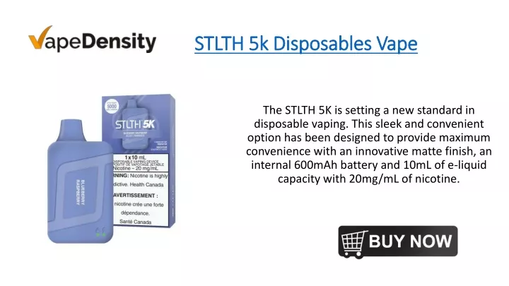 PPT - STLTH 5k Disposables Vape PowerPoint Presentation, free download ...