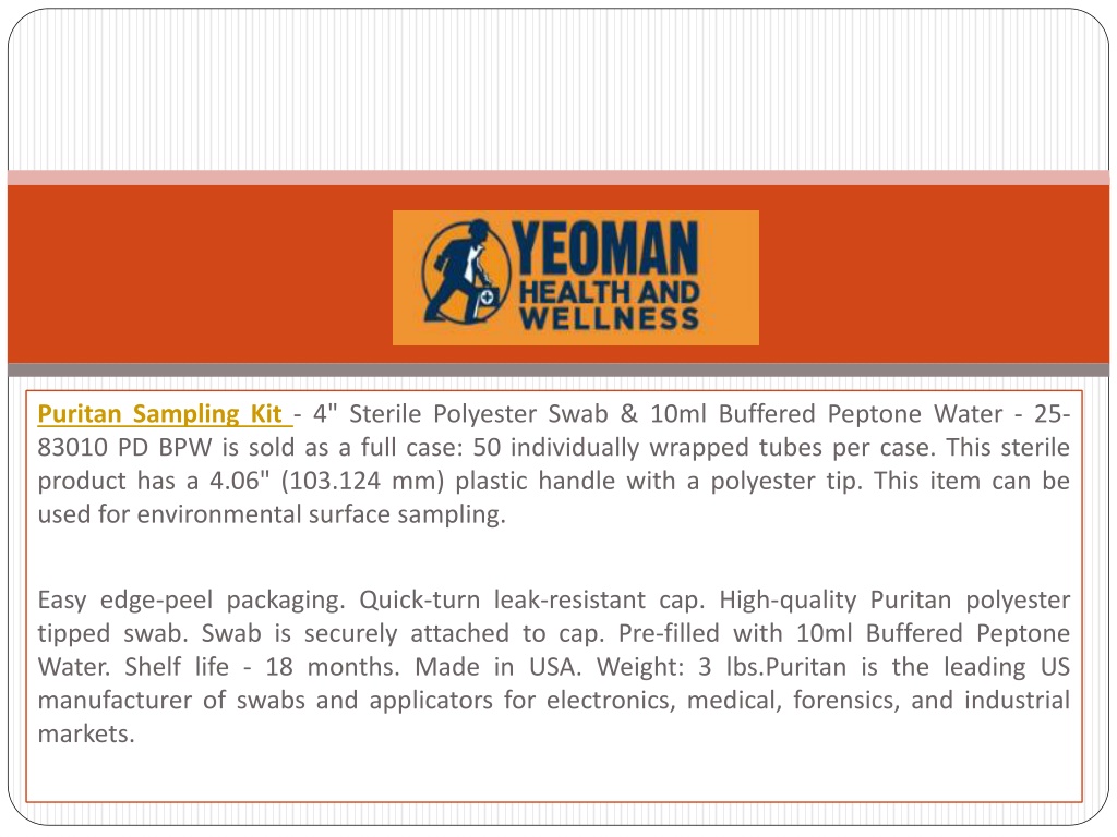 PPT - Top Puritan Sampling Kit - Yeoman Health and Wellness PowerPoint ...