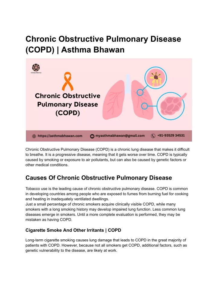 PPT - Chronic Obstructive Pulmonary Disease (COPD) _ Asthma Bhawan ... PPT - Chronic Obstructive Pulmonary Disease (COPD) _ Asthma Bhawan ...