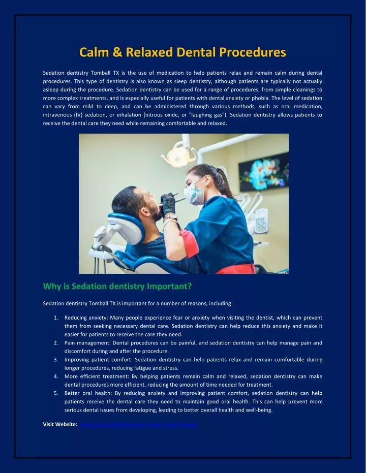 PPT - Calm & Relaxed Dental Procedures PowerPoint Presentation, free ...