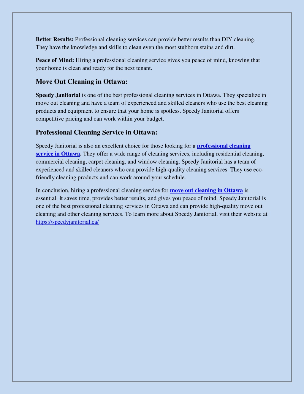 PPT - Move out Cleaning in Ottawa Why Hiring a Professional Cleaning ...