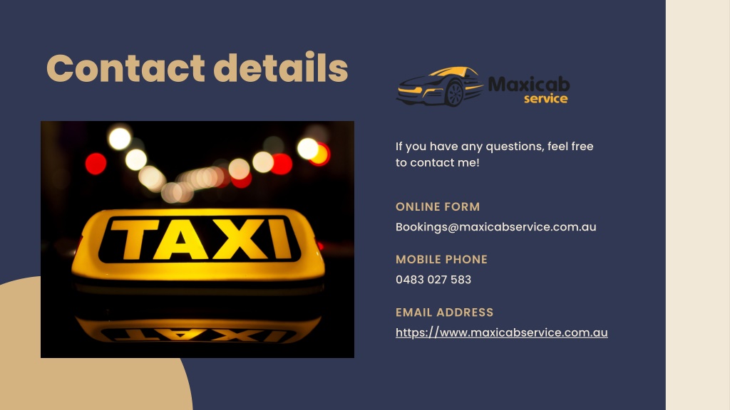 PPT - Benefits of Booking a Melbourne Airport Maxi Taxi PowerPoint ...