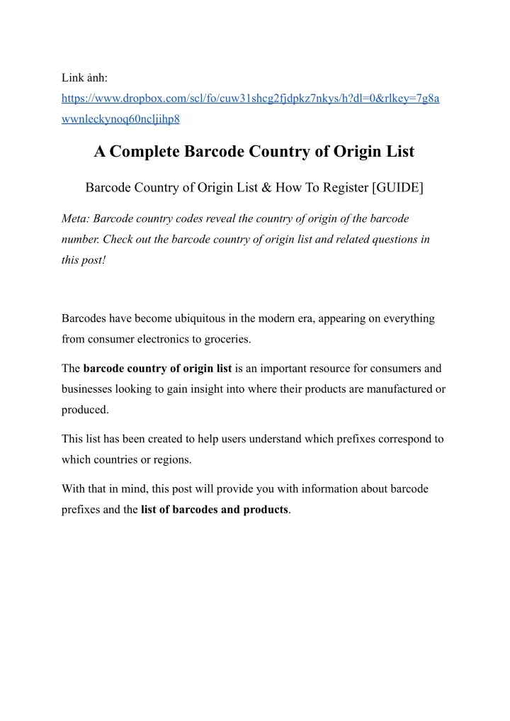 PPT - barcode country of origin list PowerPoint Presentation, free ...
