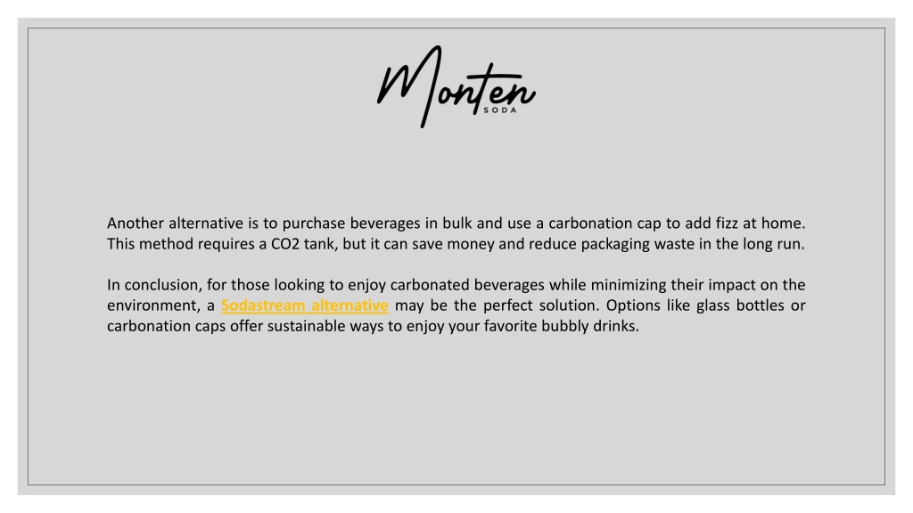PPT - Is a Sodastream Alternative the Perfect Solution for those ...