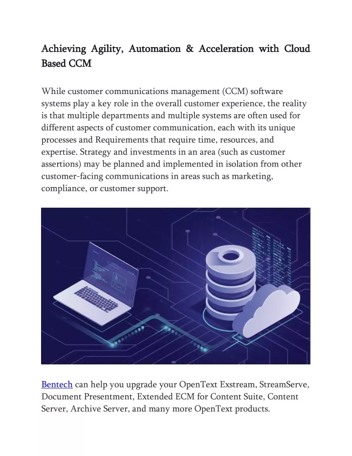 PPT - Achieving Agility, Automation & Acceleration with Cloud Based CCM ...