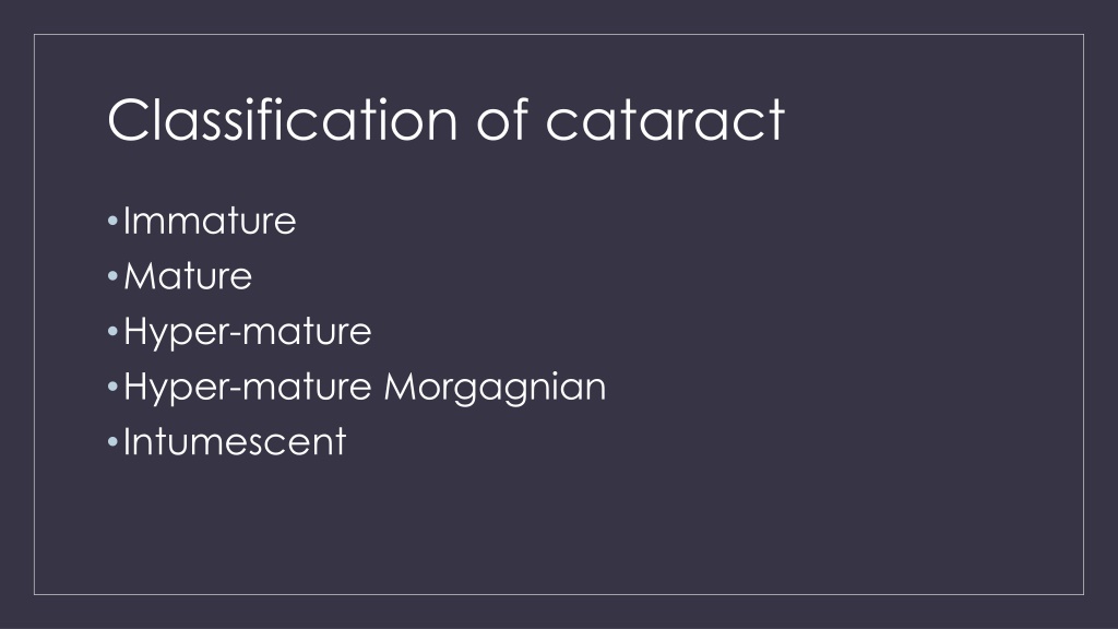 PPT - Cataract 1 lecture pmcajk PowerPoint Presentation, free download ...