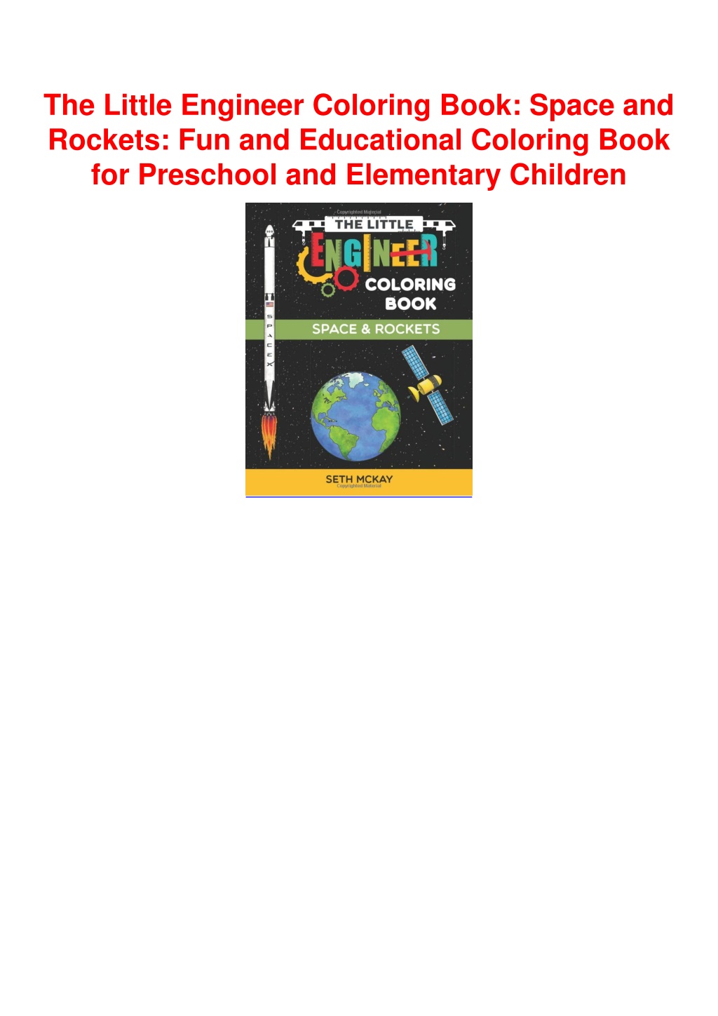PPT - (PDF/DOWNLOAD) The Little Engineer Coloring Book: Space and ...