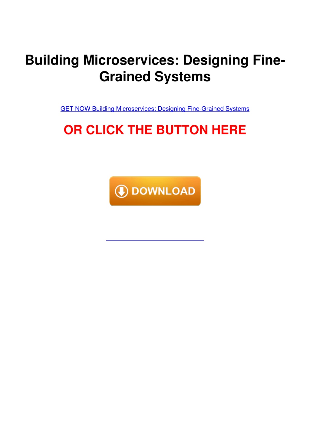 PPT - _PDF_ Building Microservices: Designing Fine-Grained Systems ...