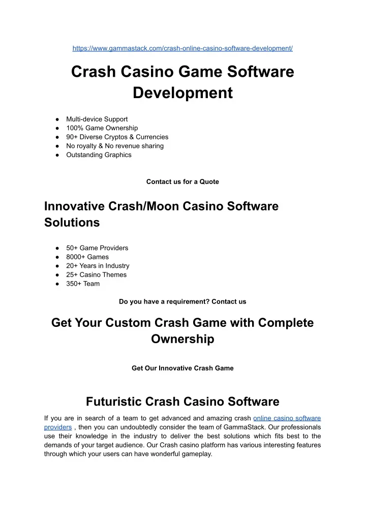 PPT - Crash Casino Game Software Development PowerPoint Presentation ...