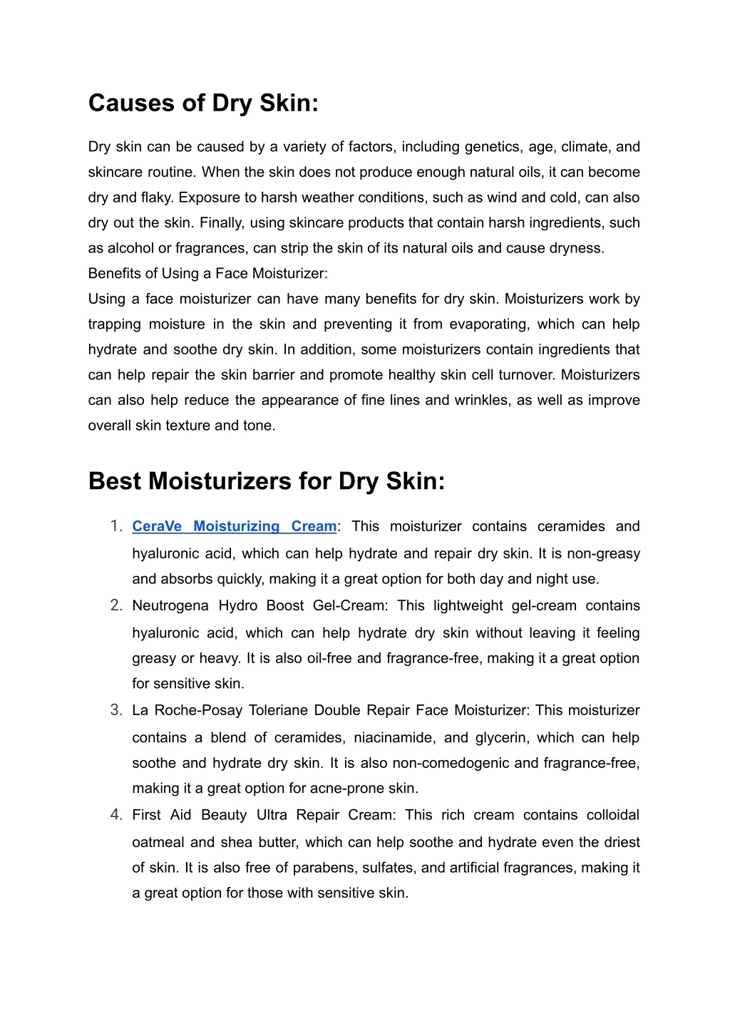 Ppt Say Goodbye To Dry Skin With The Best Face Moisturizers For Dry