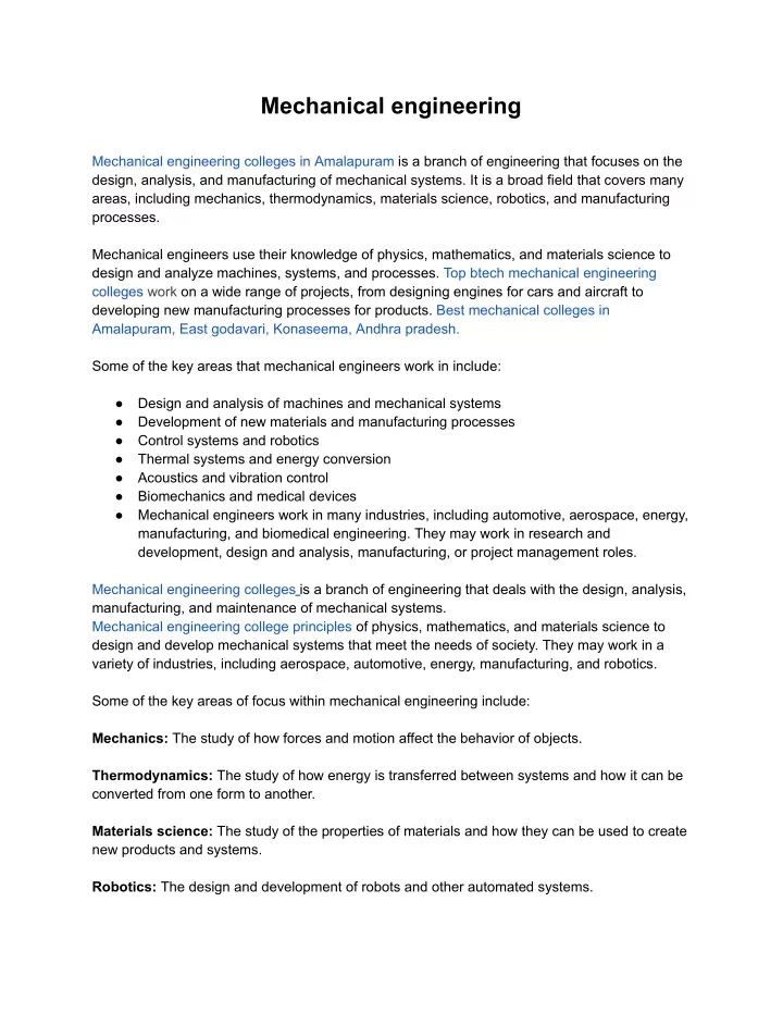 PPT - Mechanical engineering PowerPoint Presentation, free download ...