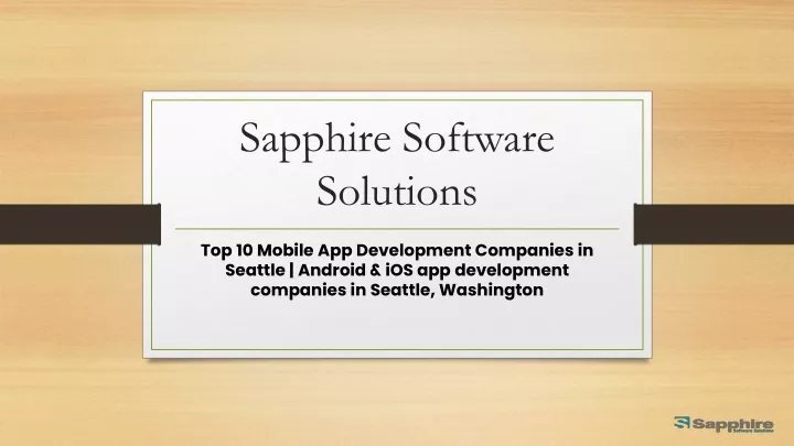 PPT - Top 10 Mobile App Development Companies in Seattle PowerPoint Presentation - ID:12053824