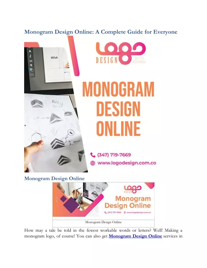 PPT - Monogram Design Online: A Complete Guide for everyone PowerPoint ...