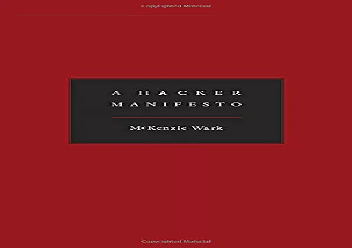PPT - [READ PDF] A Hacker Manifesto android PowerPoint Presentation ...