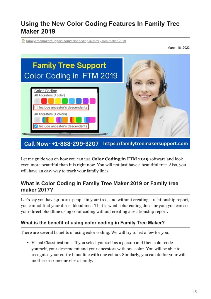 PPT - Using the New Color Coding Features In Family Tree Maker 2019 ...