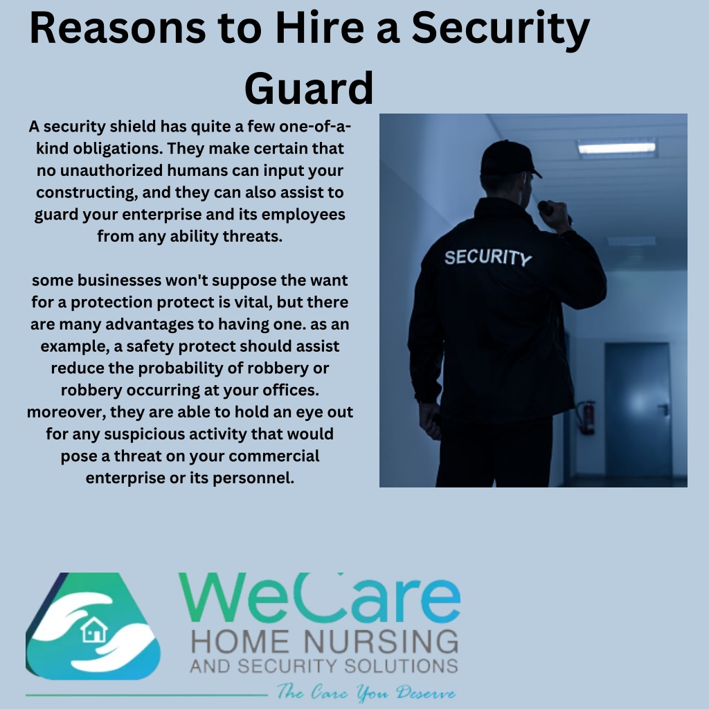 PPT - How Much Does It Cost To Hire A Security Guard & Why You Should ...