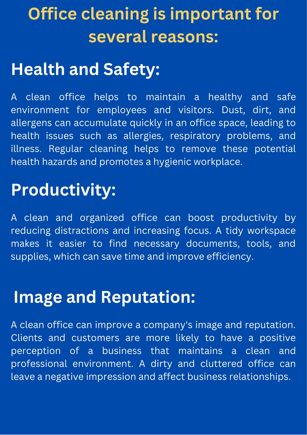 PPT - 5 Reasons to Hiring A Office Cleaning Services is Important ...