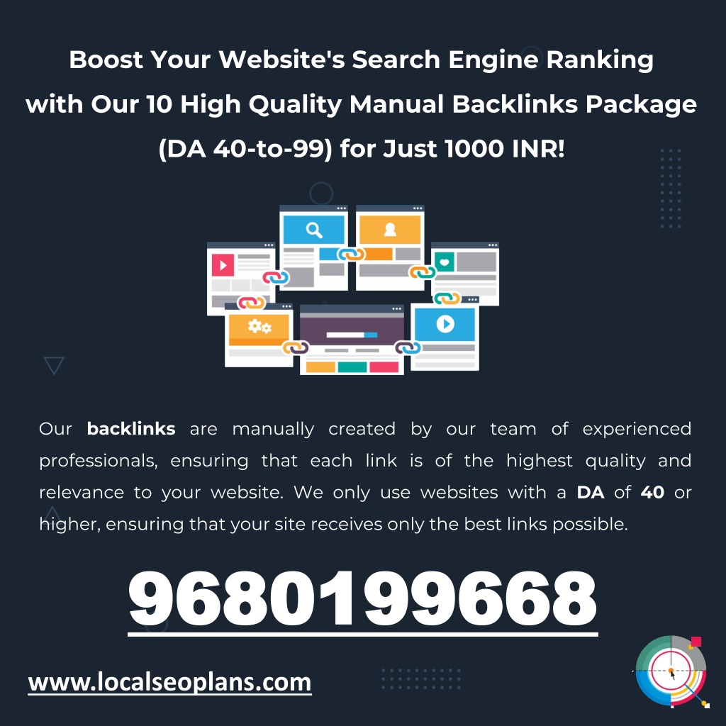 PPT - 10 High Quality Manual Backlinks Package (DA 40-to-99) Just 1000 ...