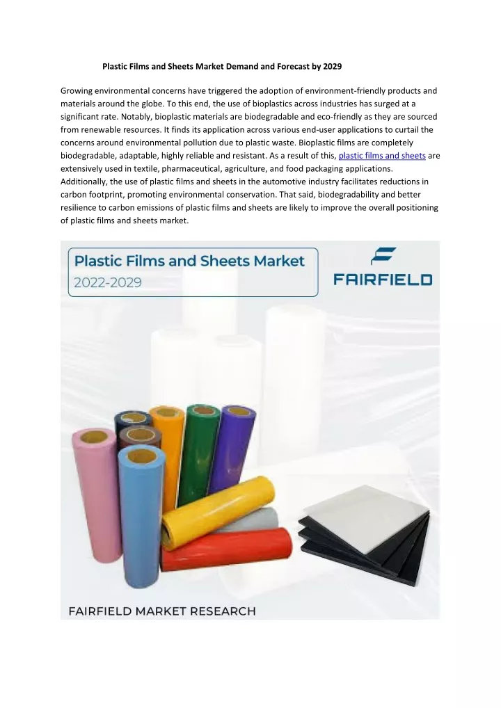 PPT - Plastic Films and Sheets Market PowerPoint Presentation, free ...