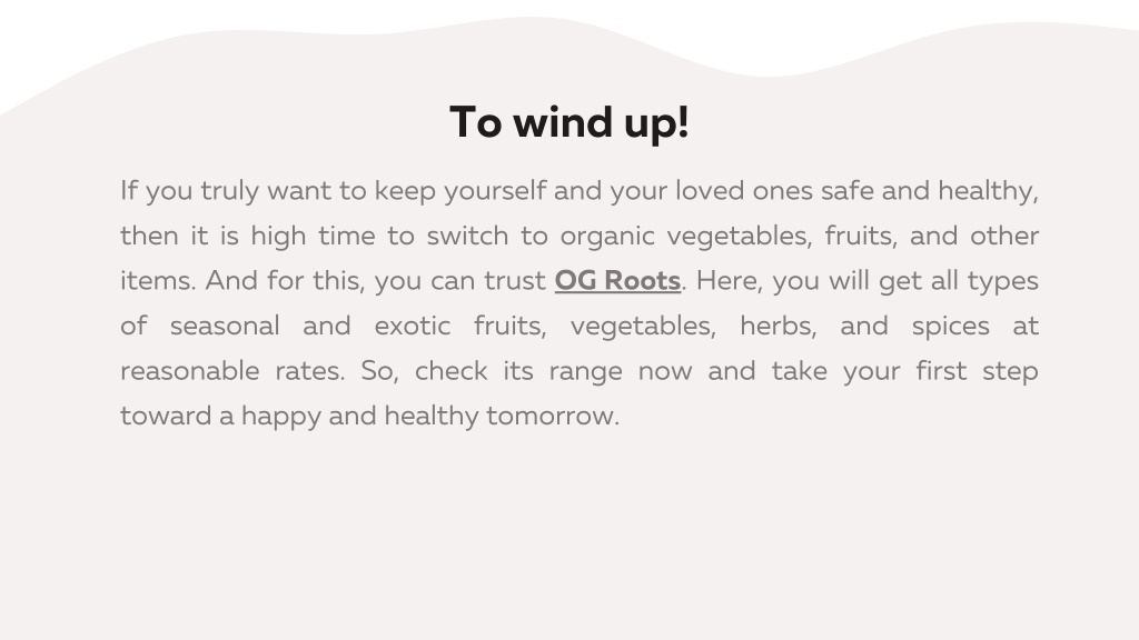 PPT - Important Things to Know about Organic Foods PowerPoint ...