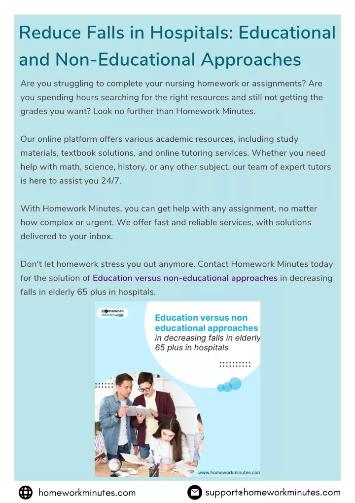 PPT - Reduce Falls in Hospitals: Educational and Non-Educational ...