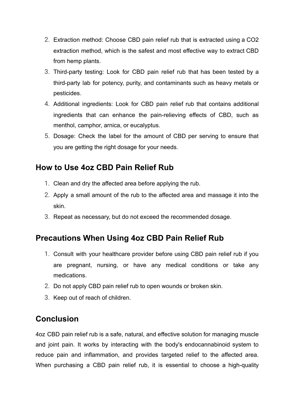 PPT - Rub Away Pain with 4oz CBD Pain Relief Rub_ A Comprehensive Guide ...
